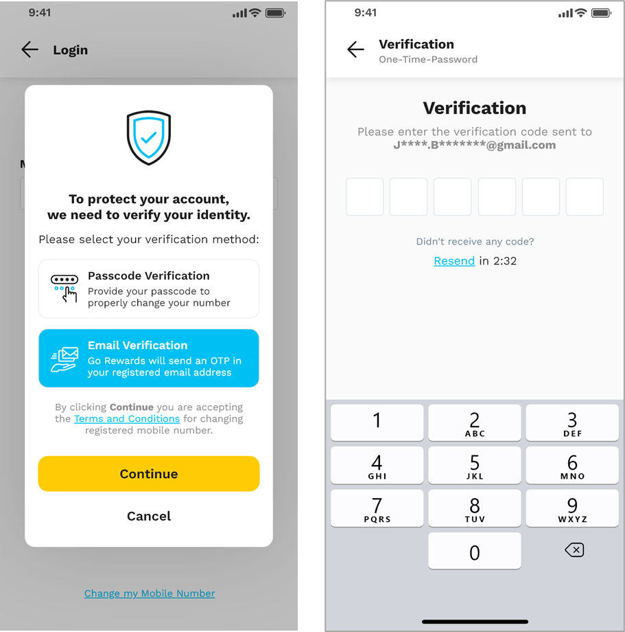 How can I Change my Registered Mobile Number? – Go Rewards Help Center